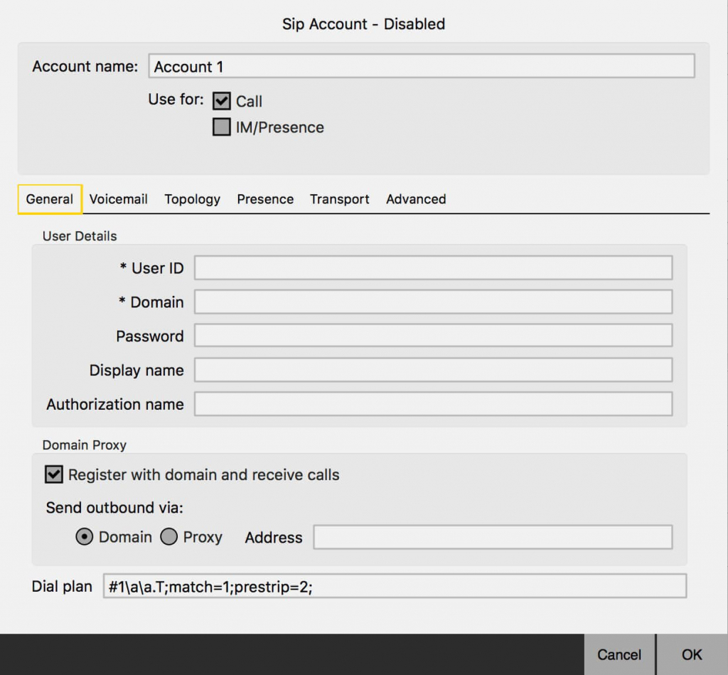 Bria/X-lite from CounterPath